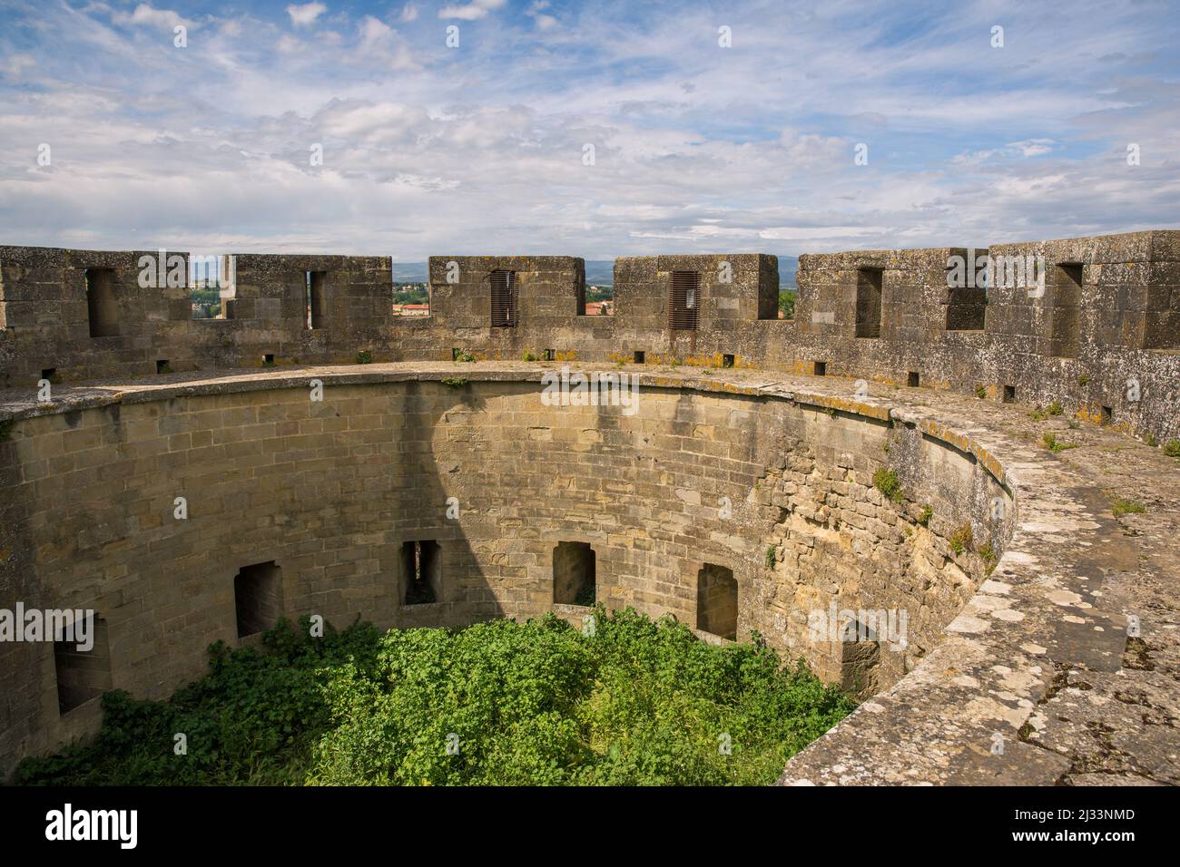 Carcassonne Medieval Citadel (Cité Médiévale) Defensive Tower ...