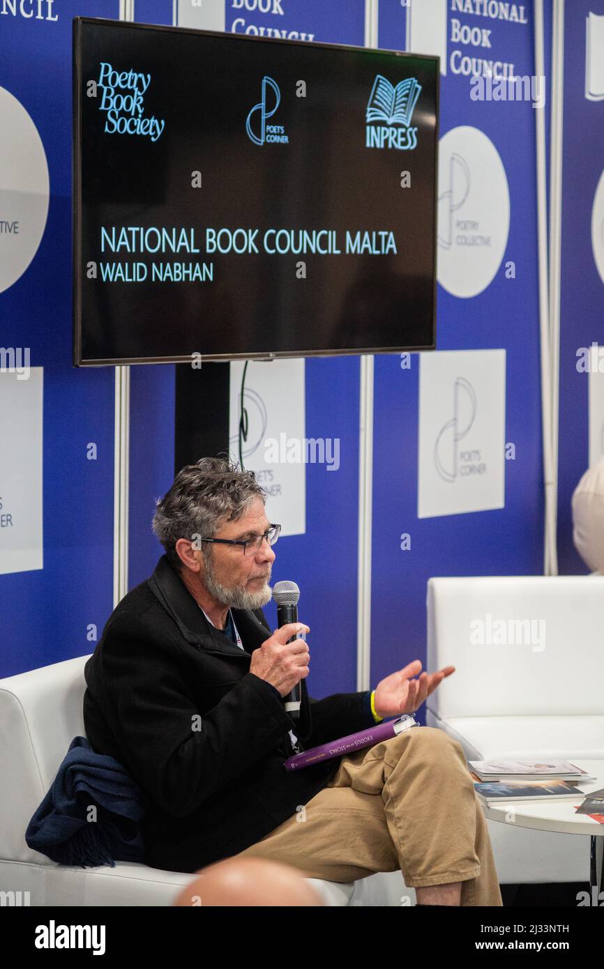 London, UK. 5th Apr, 2022. London Book Fair Returns to Olympia. Walid ...