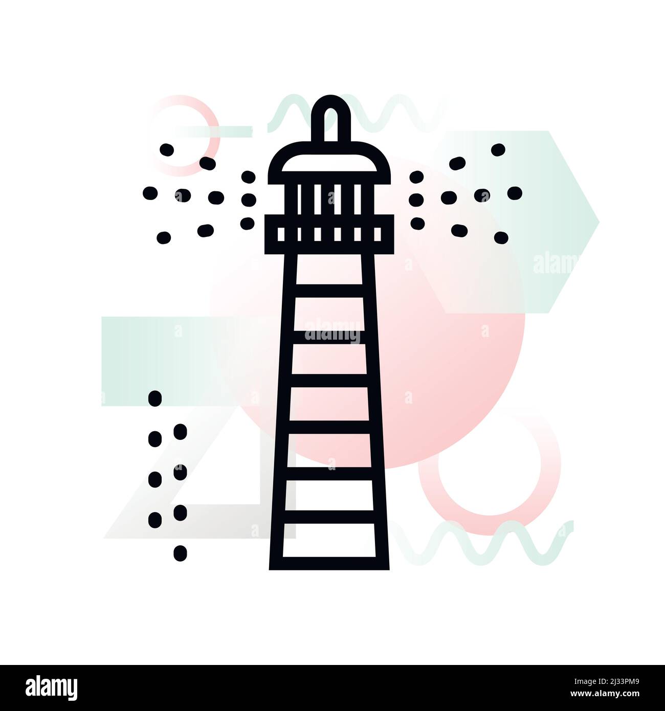 Concept icon of economic protection with abstract background, modern ...