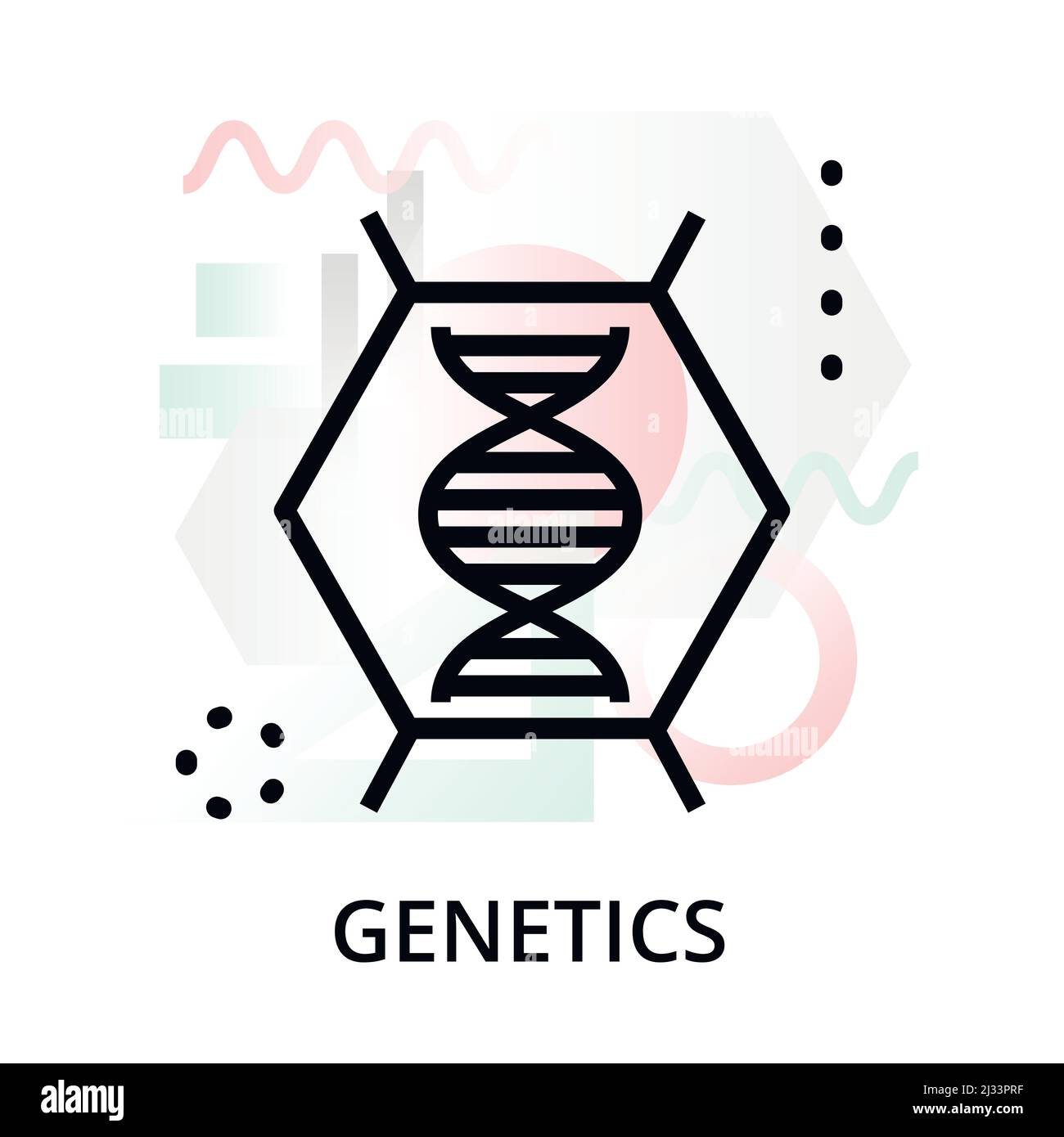 Genetics icon hi-res stock photography and images - Alamy