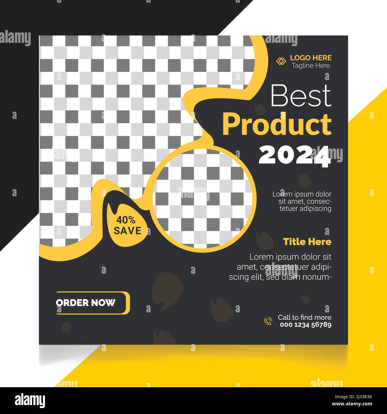 Best product for sale social media post template Stock Vector Image ...