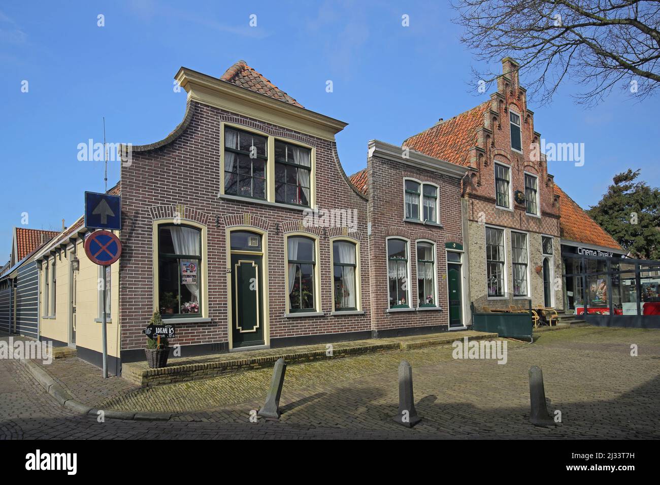 Houses in Den Burg on Texel, Netherlands Stock Photo - Alamy
