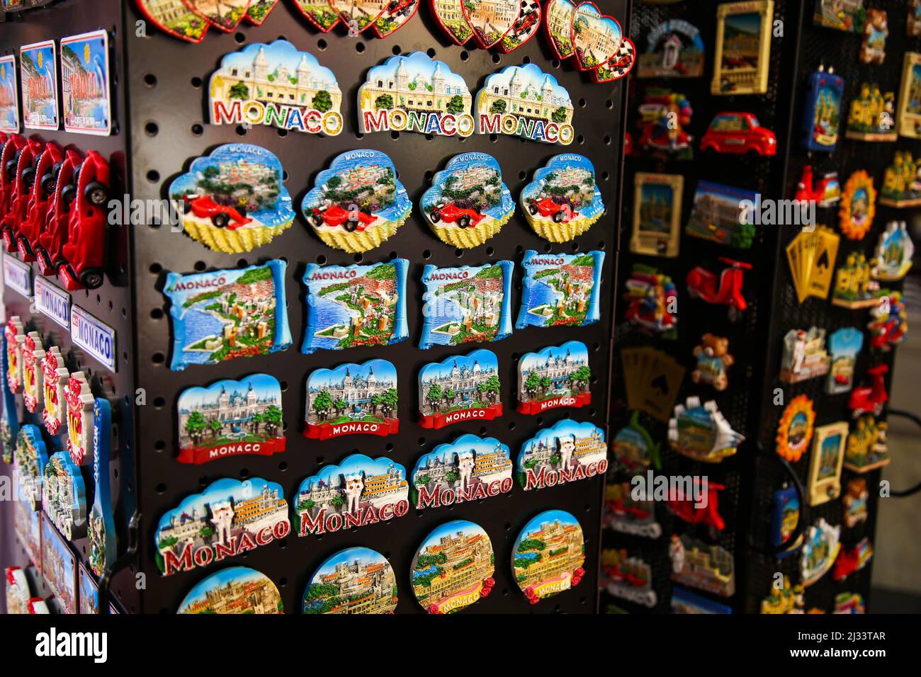 Wide selection of Monaco Grand Prix souvenir fridge magnets at a ...