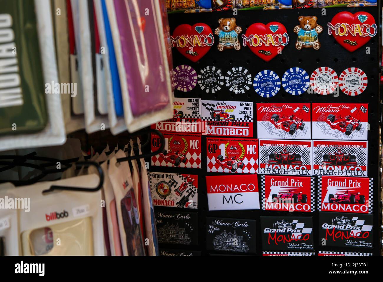 Wide selection of Monaco Grand Prix souvenir fridge magnets at a ...