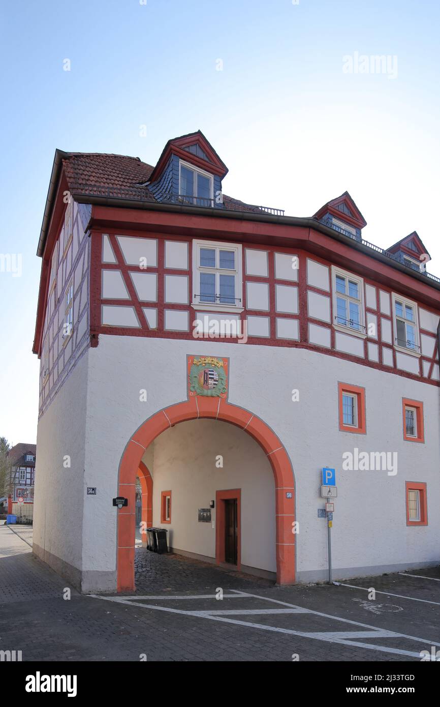 Schleifrashof with Schleifrashaus in Bad Soden-Salmünster in the ...