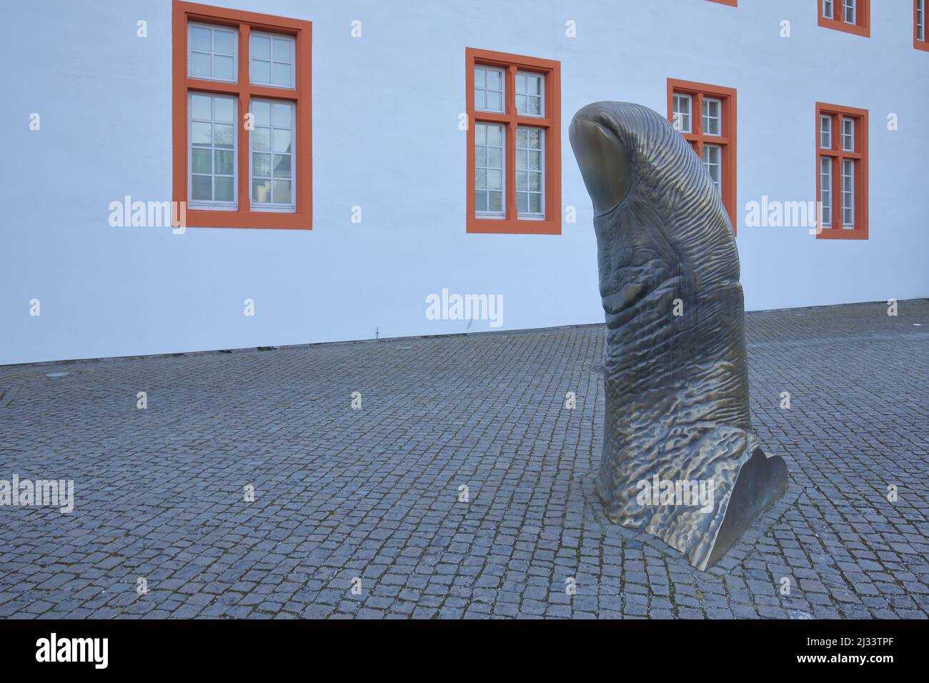 Sculpture The Thumb, César, 1993, in front of the Ludwig Museum in ...