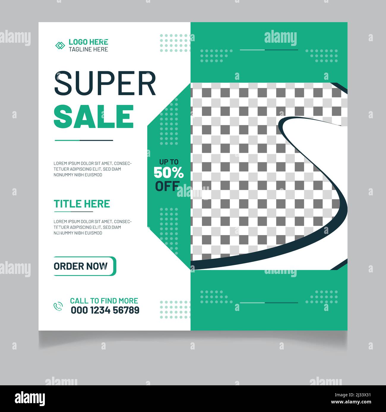 Super sale offer social media post template Stock Vector Image & Art ...