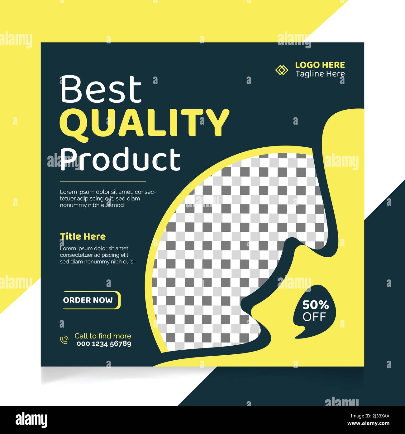 Best quality product social media post template Stock Vector Image ...