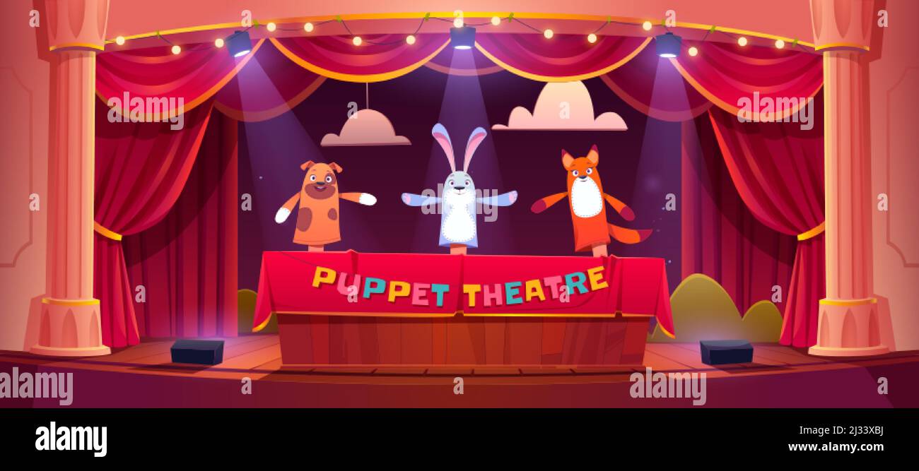 Theatre Stage Cartoon