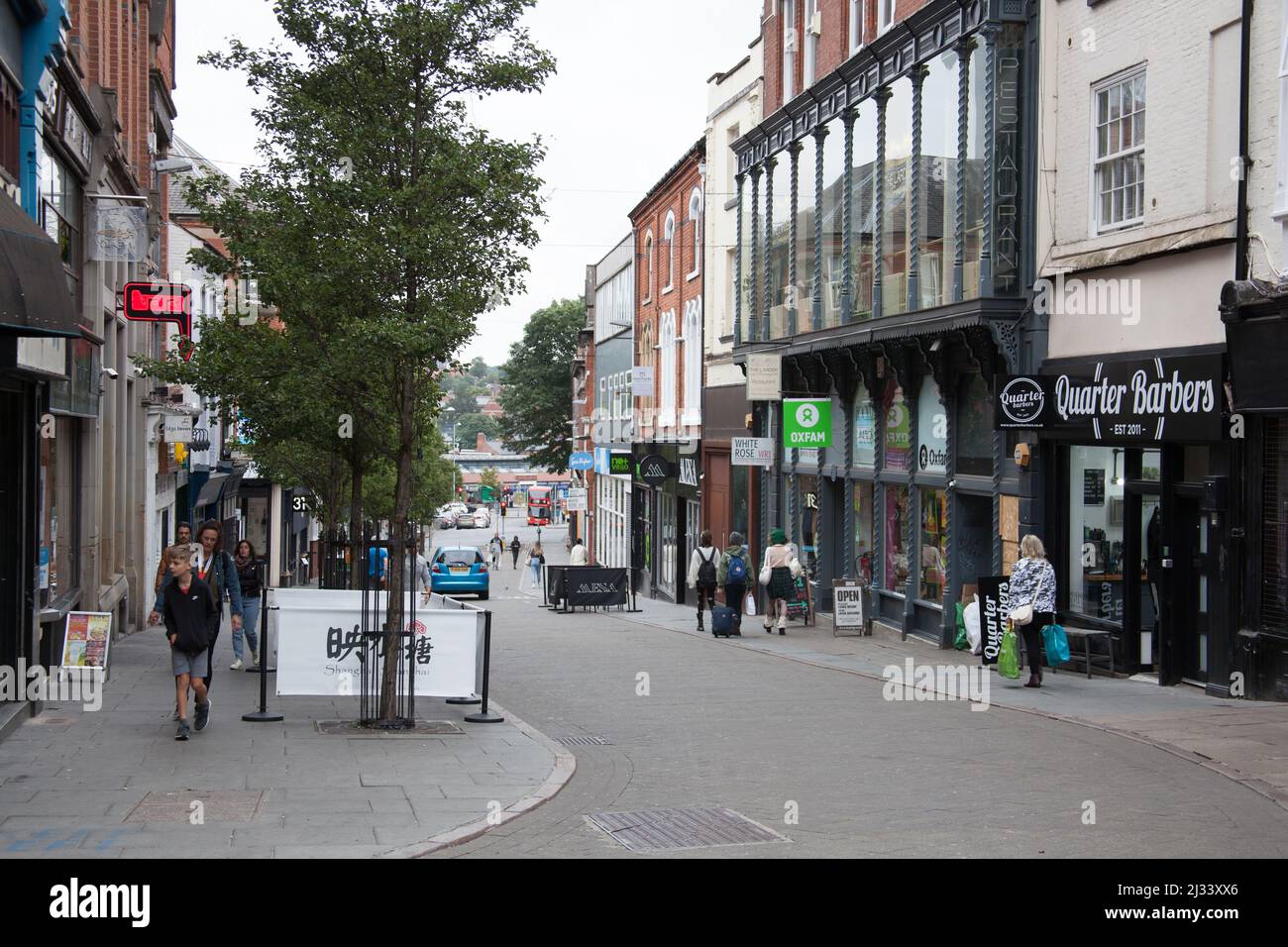 Views of Broad Street in Nottingham in the UK Stock Photo - Alamy