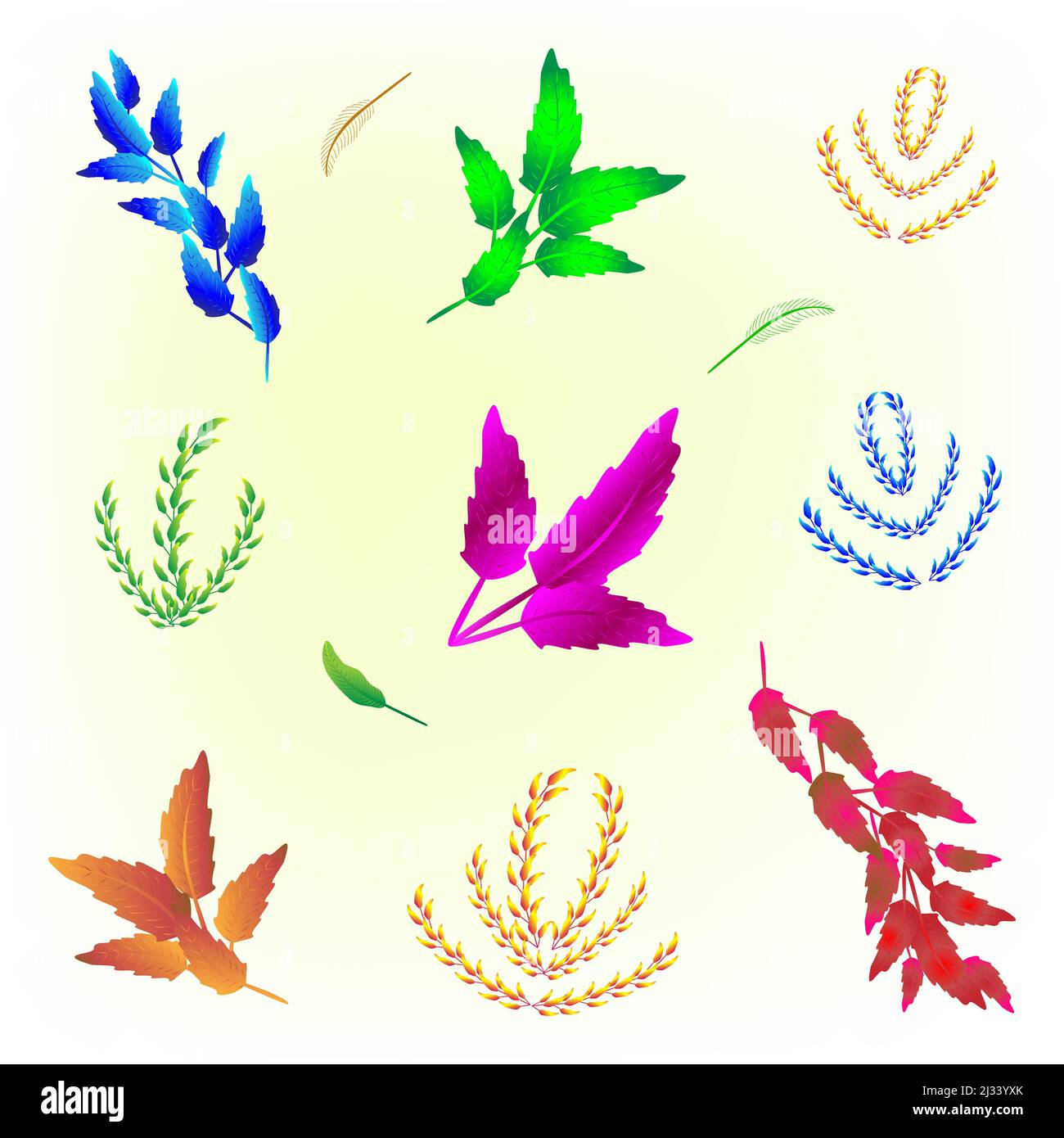 Watercolor flowers vector vectors hi-res stock photography and images ...