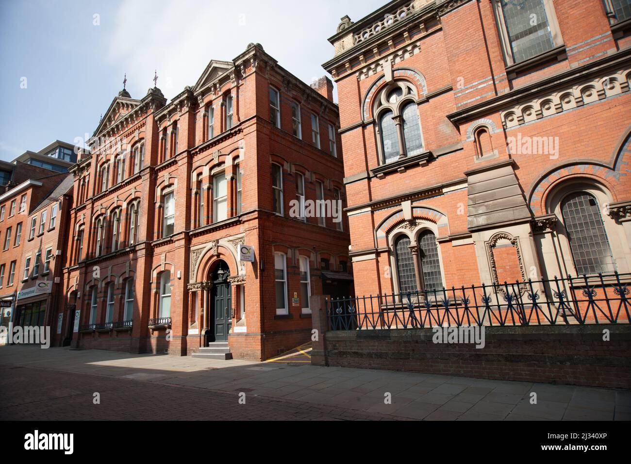 Buildings on Castle Gate in Nottingham in the UK Stock Photo - Alamy