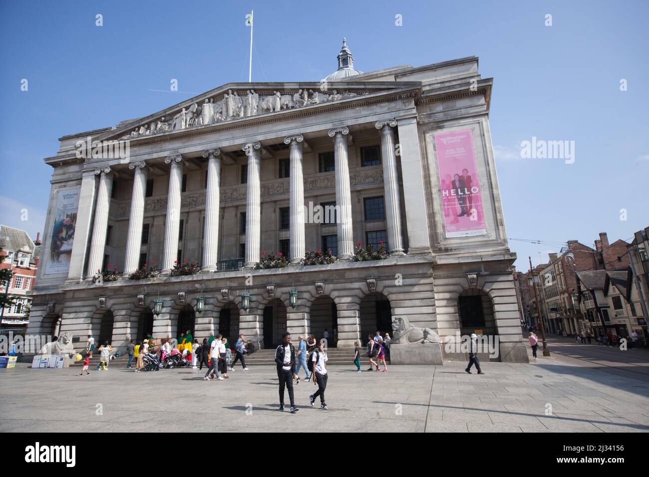Views of the Nottingham City Council Building at Old Market Square in ...