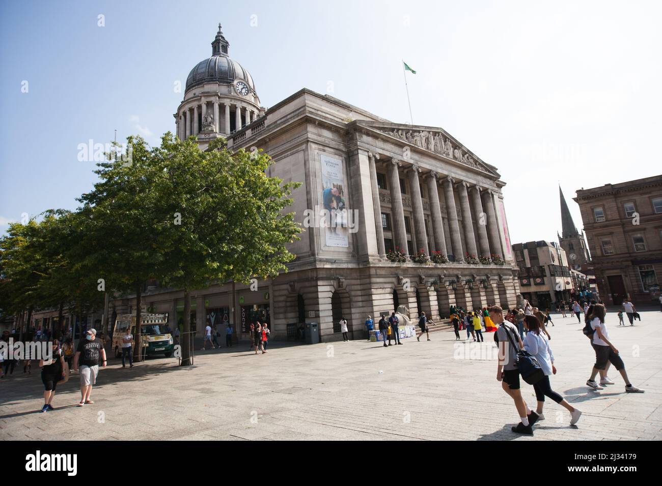 Views of the Nottingham City Council Building at Old Market Square in ...