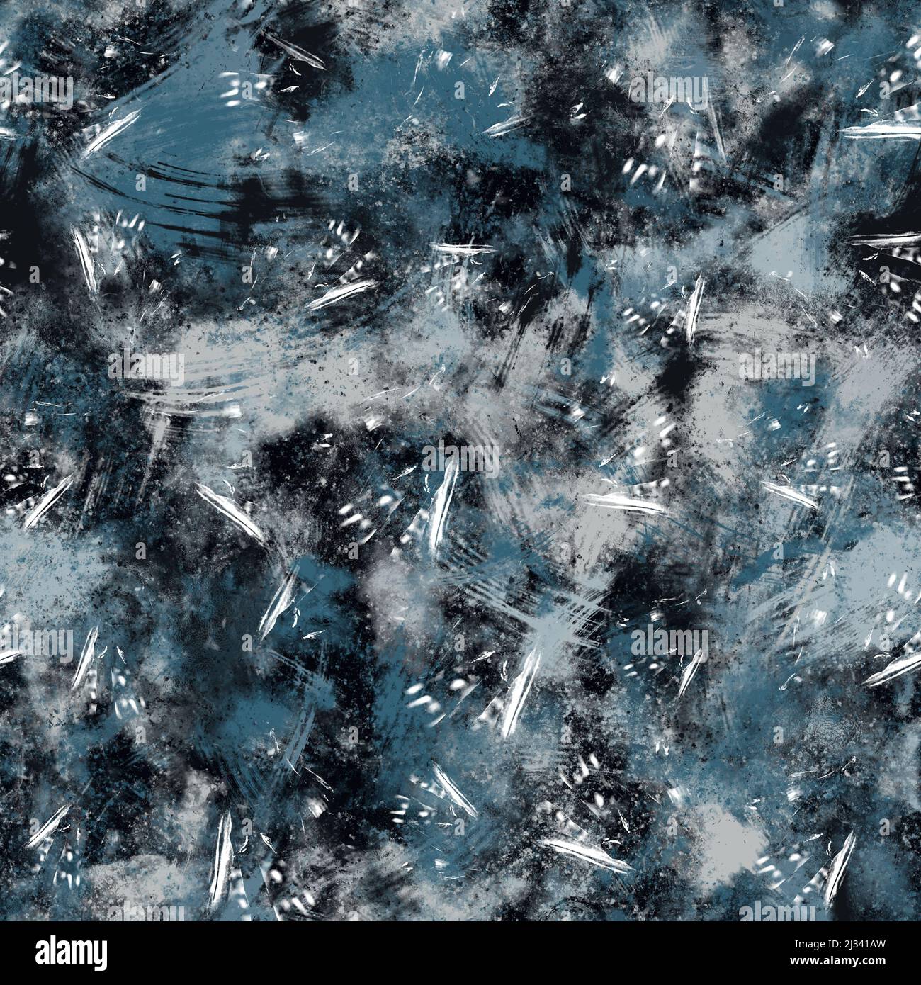 Seamless navy blue and white abstract grungy seamless surface pattern ...