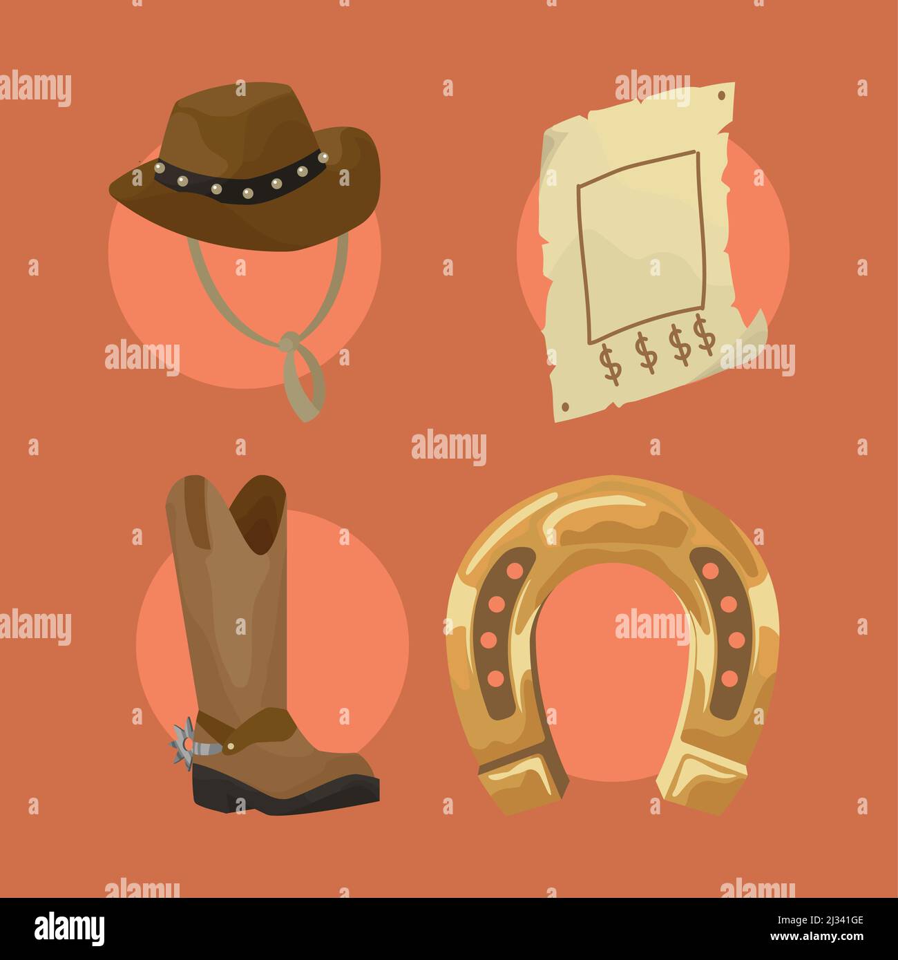 Four items Stock Vector Images - Alamy