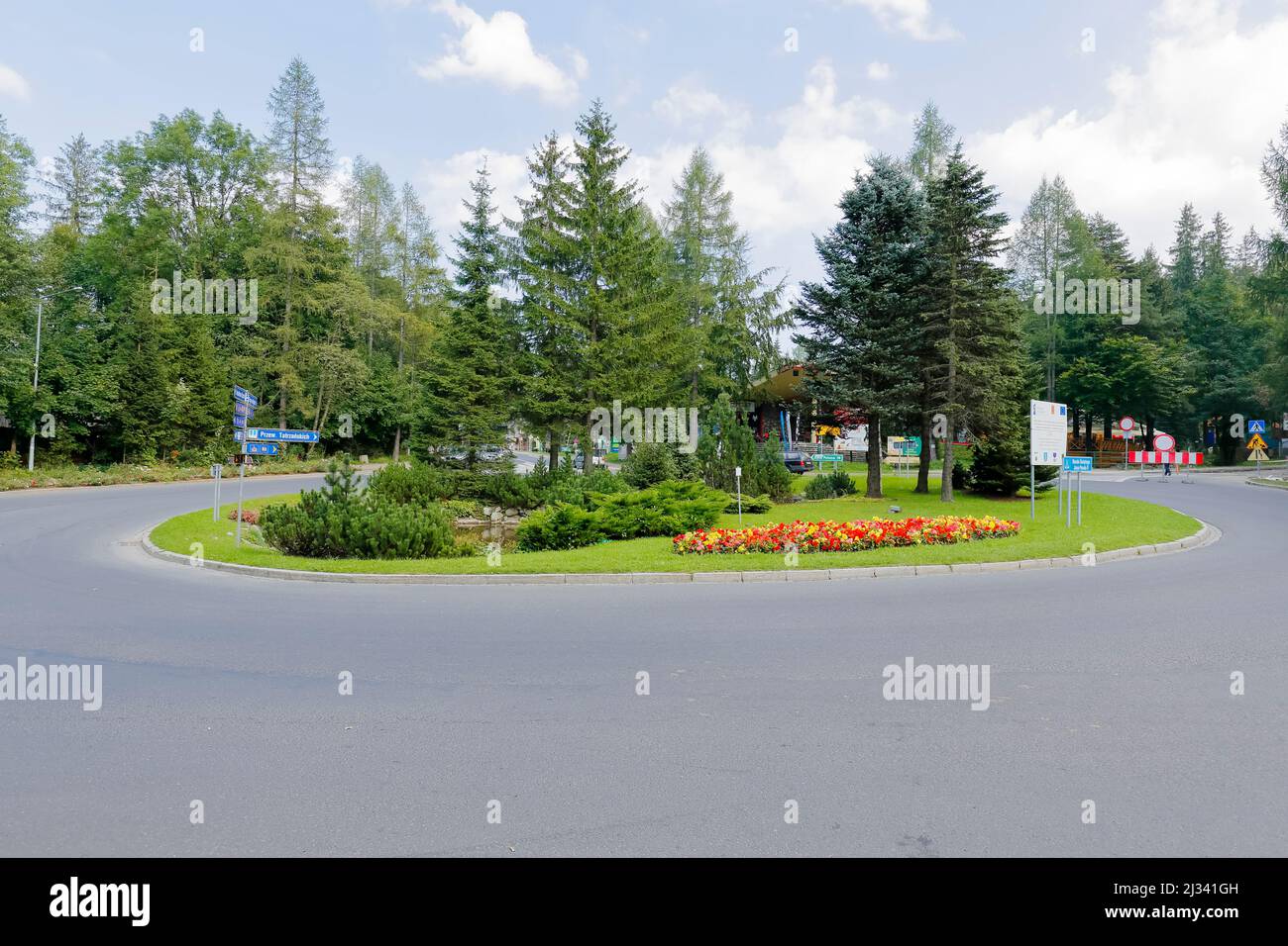 Zakopane, Poland - September 12, 2016: Kuznickie Roundabout was built ...