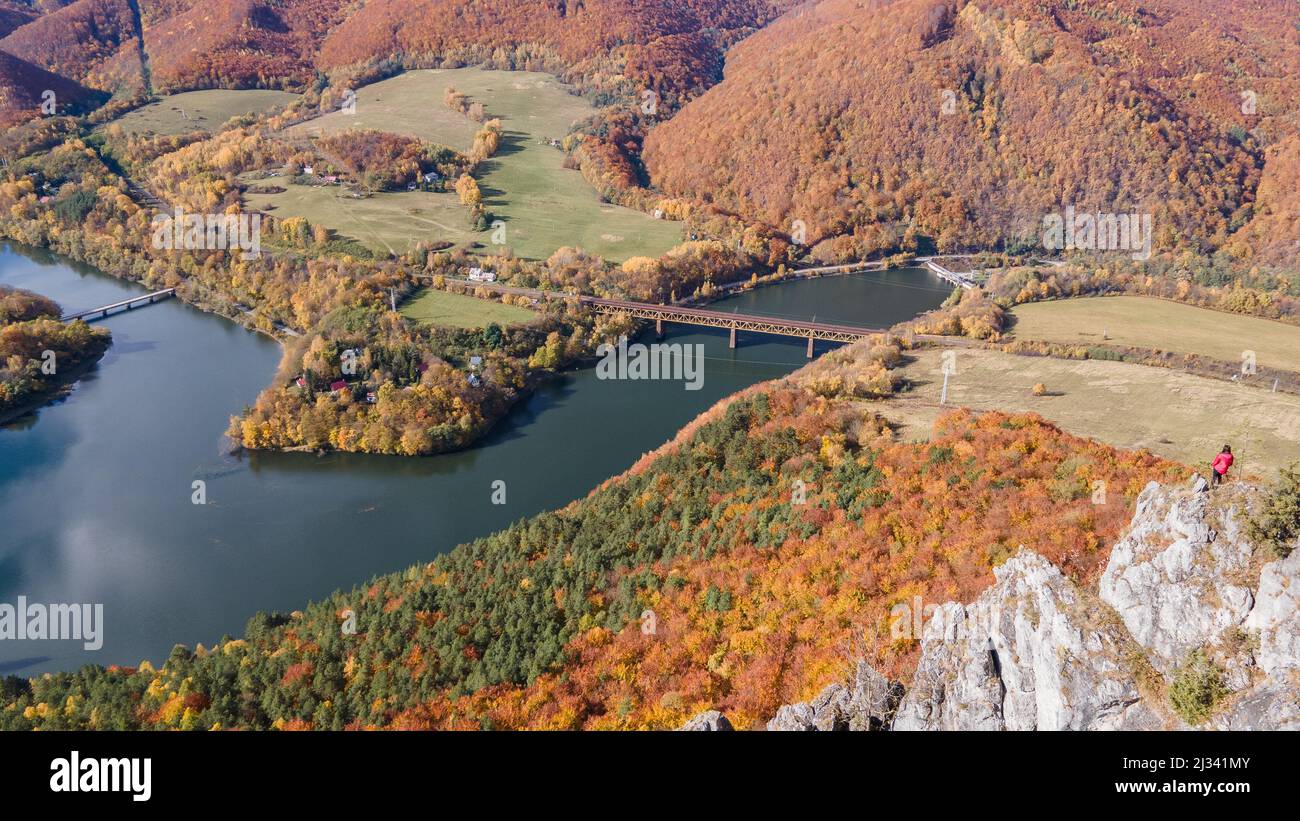 Aerial view of Ruzin water reservoir in Slovakia Stock Photo - Alamy