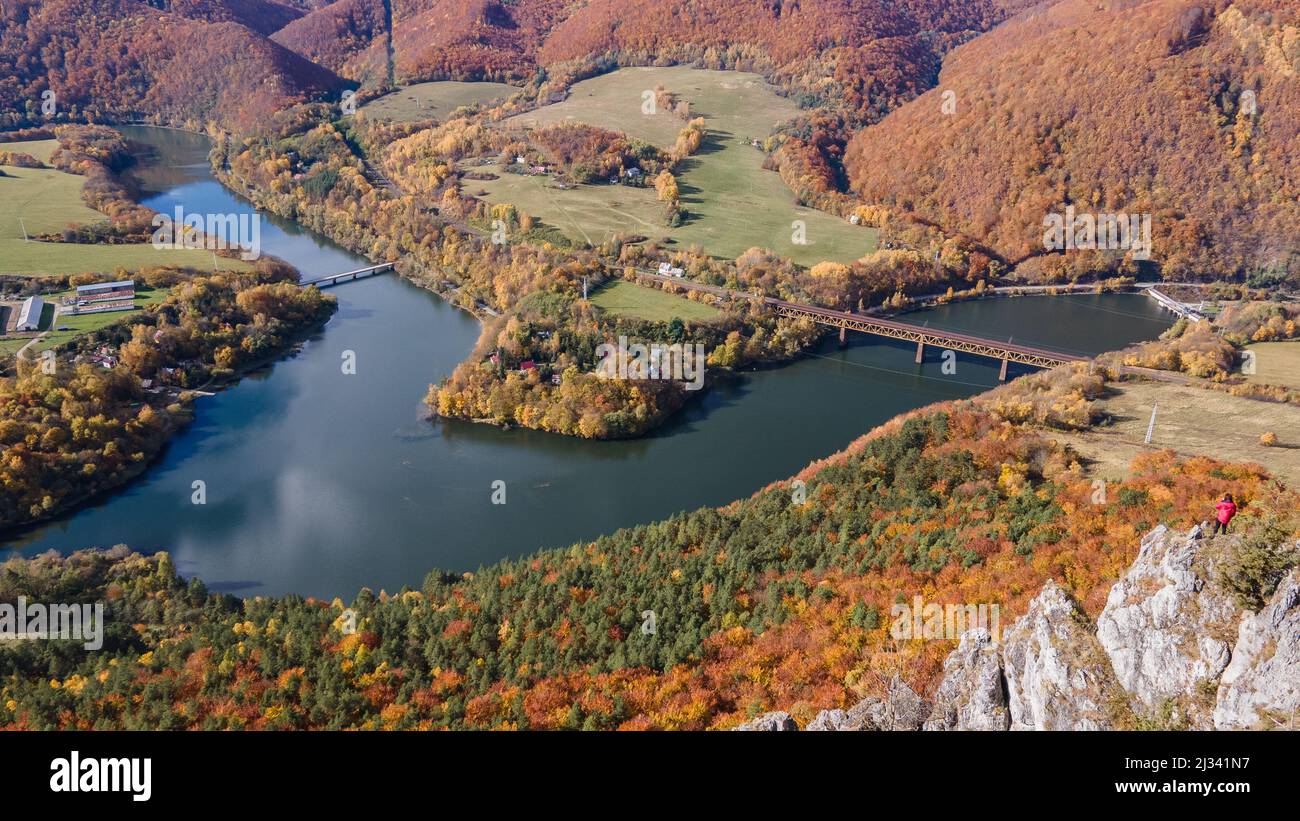 Aerial view of Ruzin water reservoir in Slovakia Stock Photo - Alamy