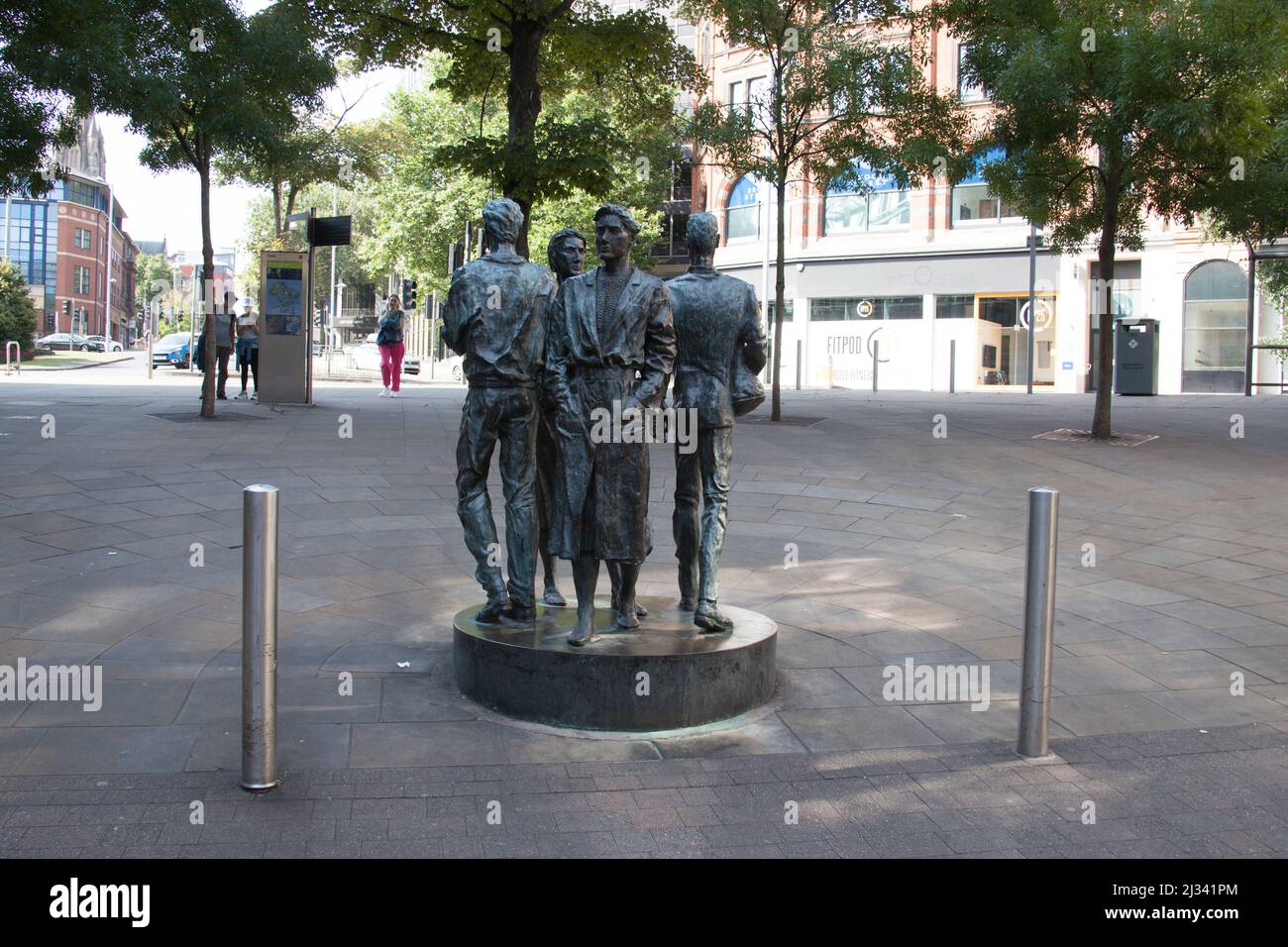 The Quartet by Richard Perry, 1986 on Angel Row in Nottingham in the UK ...