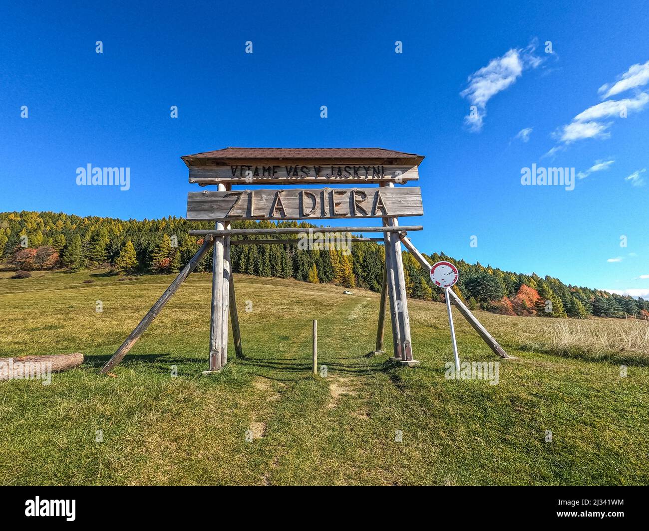 A view of the Lacnovsky canyon in the locality of the village of ...