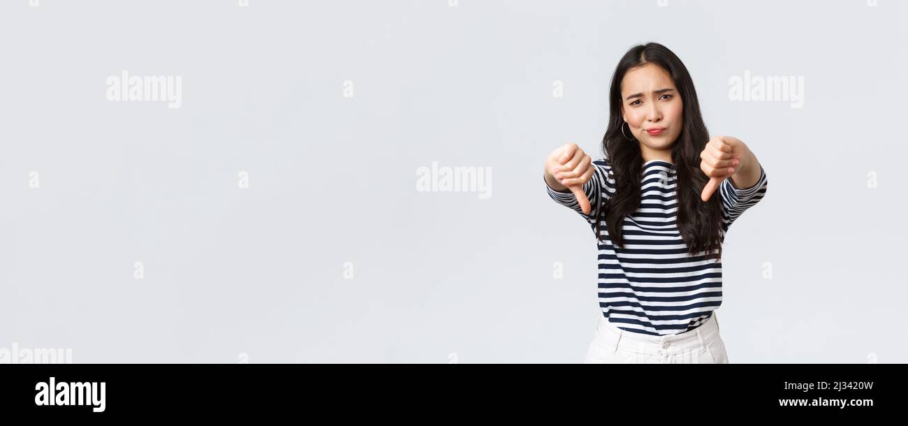 Lifestyle, beauty and fashion, people emotions concept. Judgemental ...