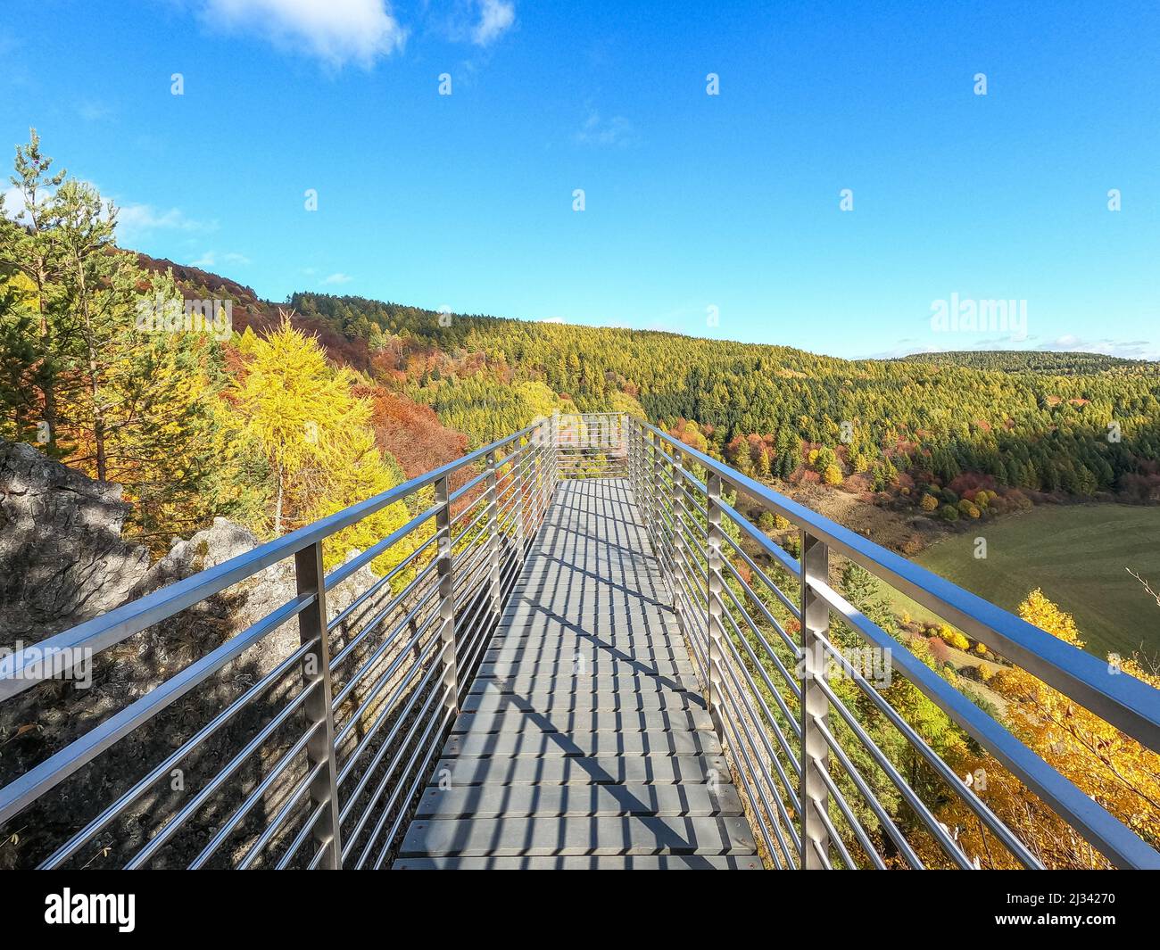 A view of the Lacnovsky canyon in the locality of the village of ...