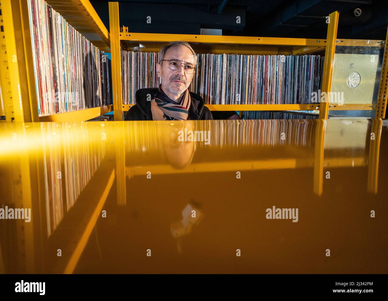 05 April 2022, Hessen, Frankfurt/Main: Museum director Alex Azary ...