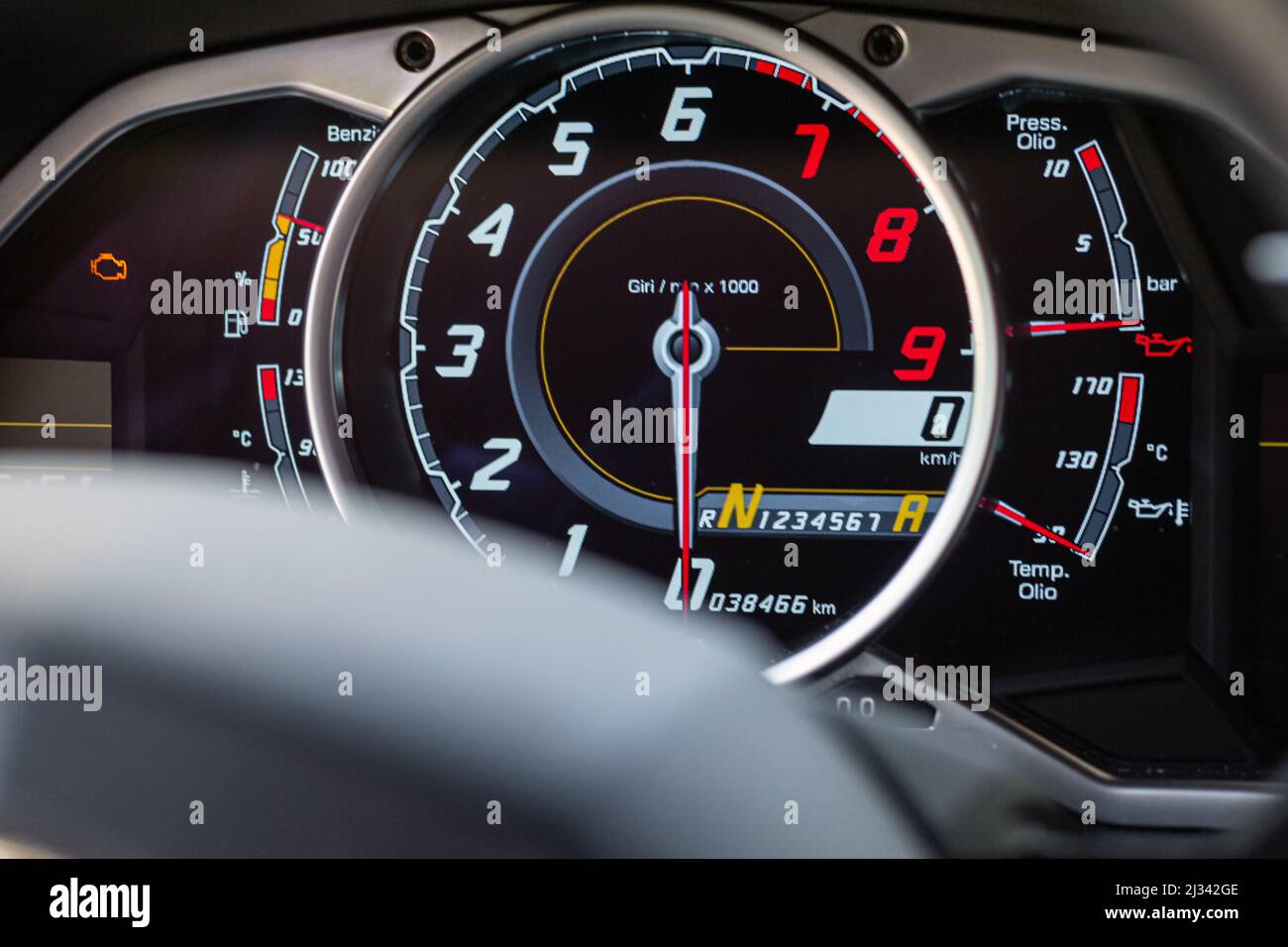 Lamborghini Aventador Speedometer