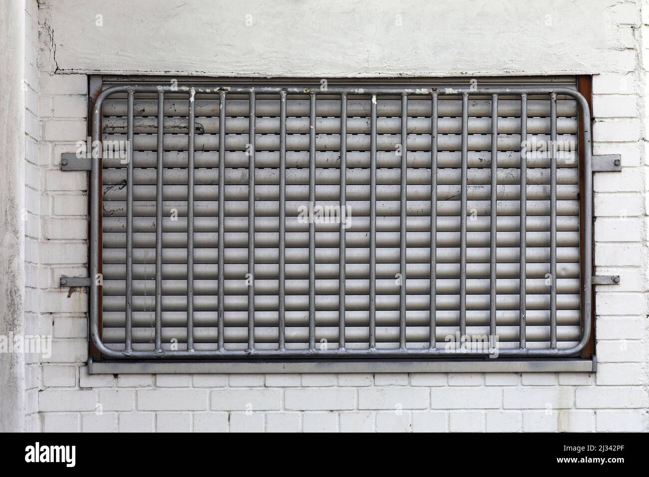 Window grid on an outside window Stock Photo - Alamy