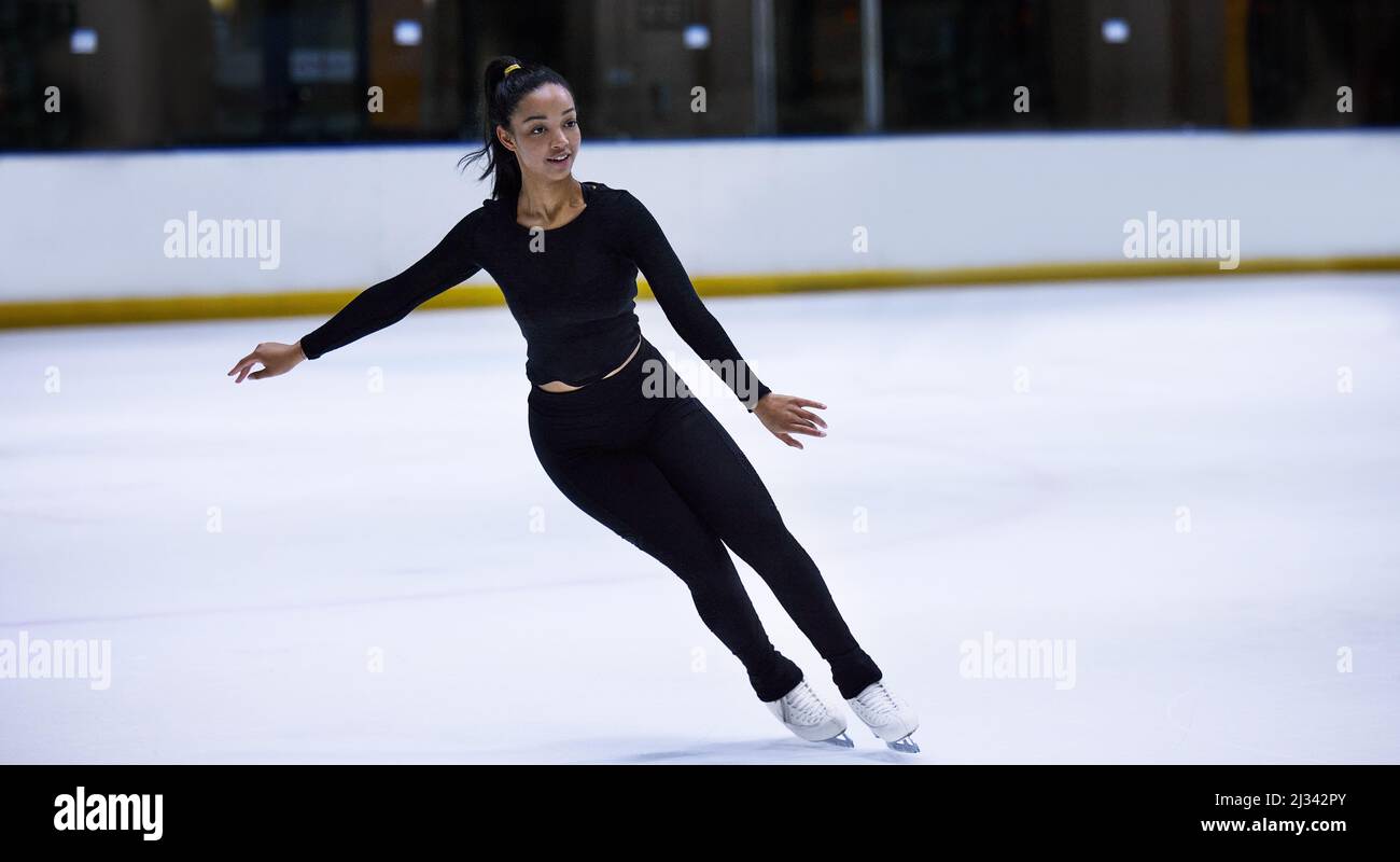 Woman ice figure skater sport rink hi-res stock photography and images ...