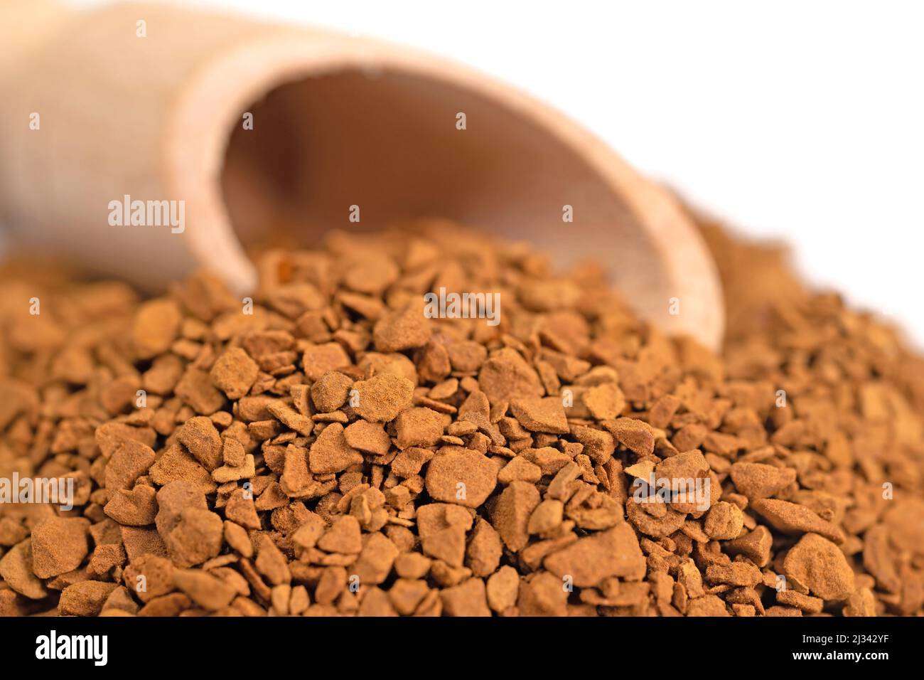 Instant coffee against white background Stock Photo - Alamy