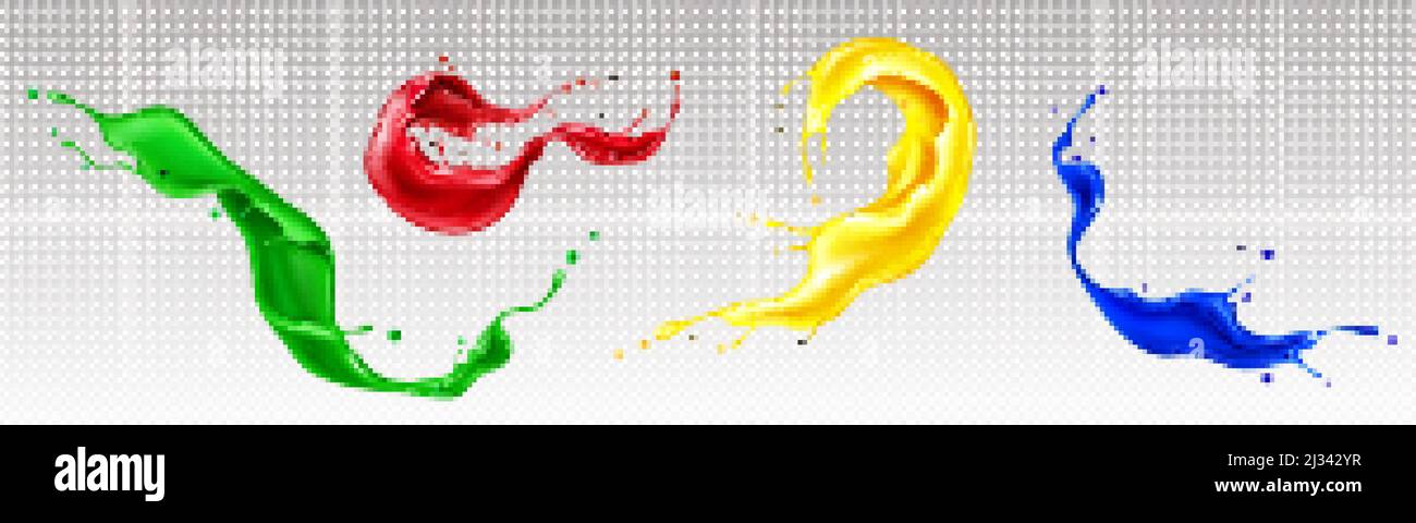 Splashes liquid paints swirls hi-res stock photography and images - Alamy