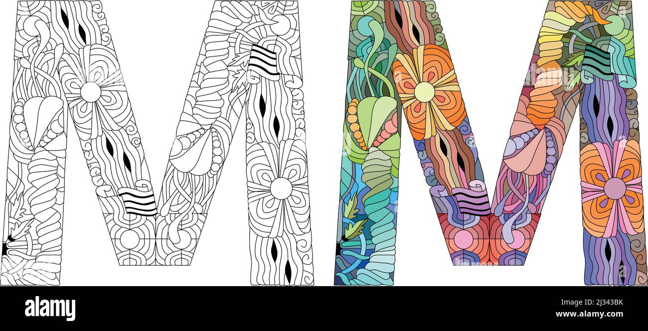 Letter m stylized logo hi-res stock photography and images - Alamy