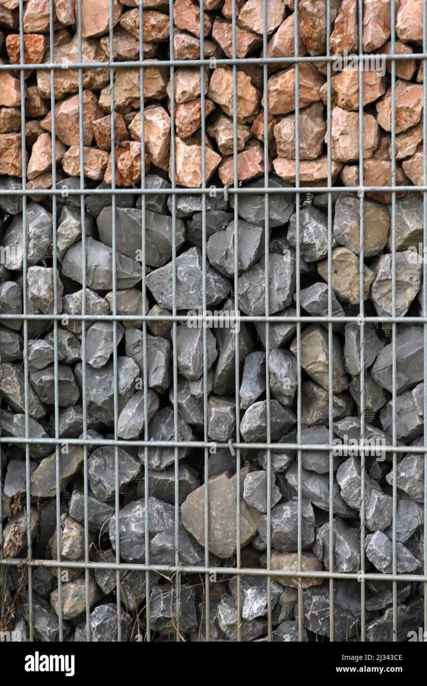 Gabions road hi-res stock photography and images - Alamy