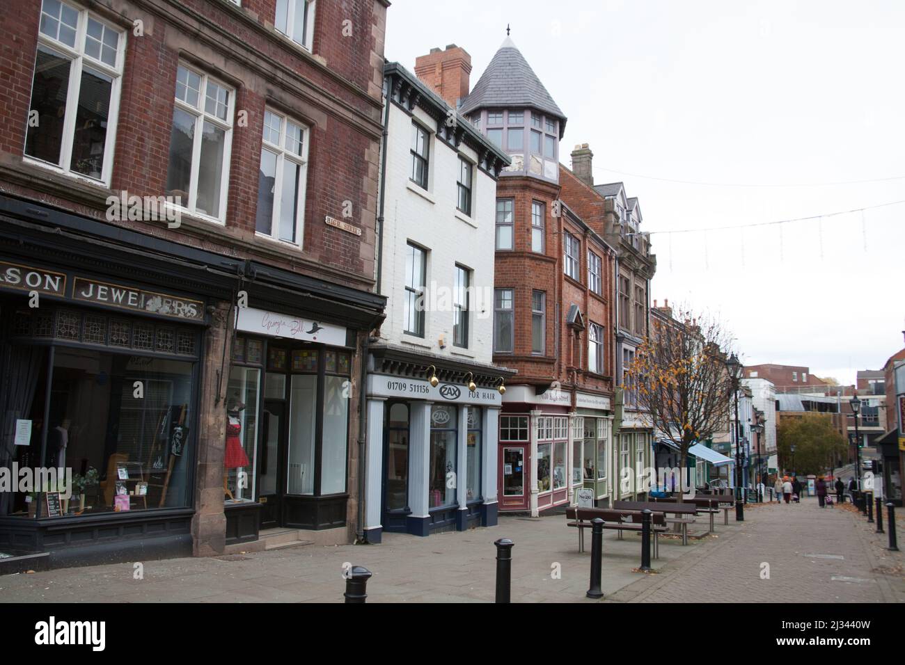 Views of Rotherham town centre in Yorkshire in the UK Stock Photo - Alamy