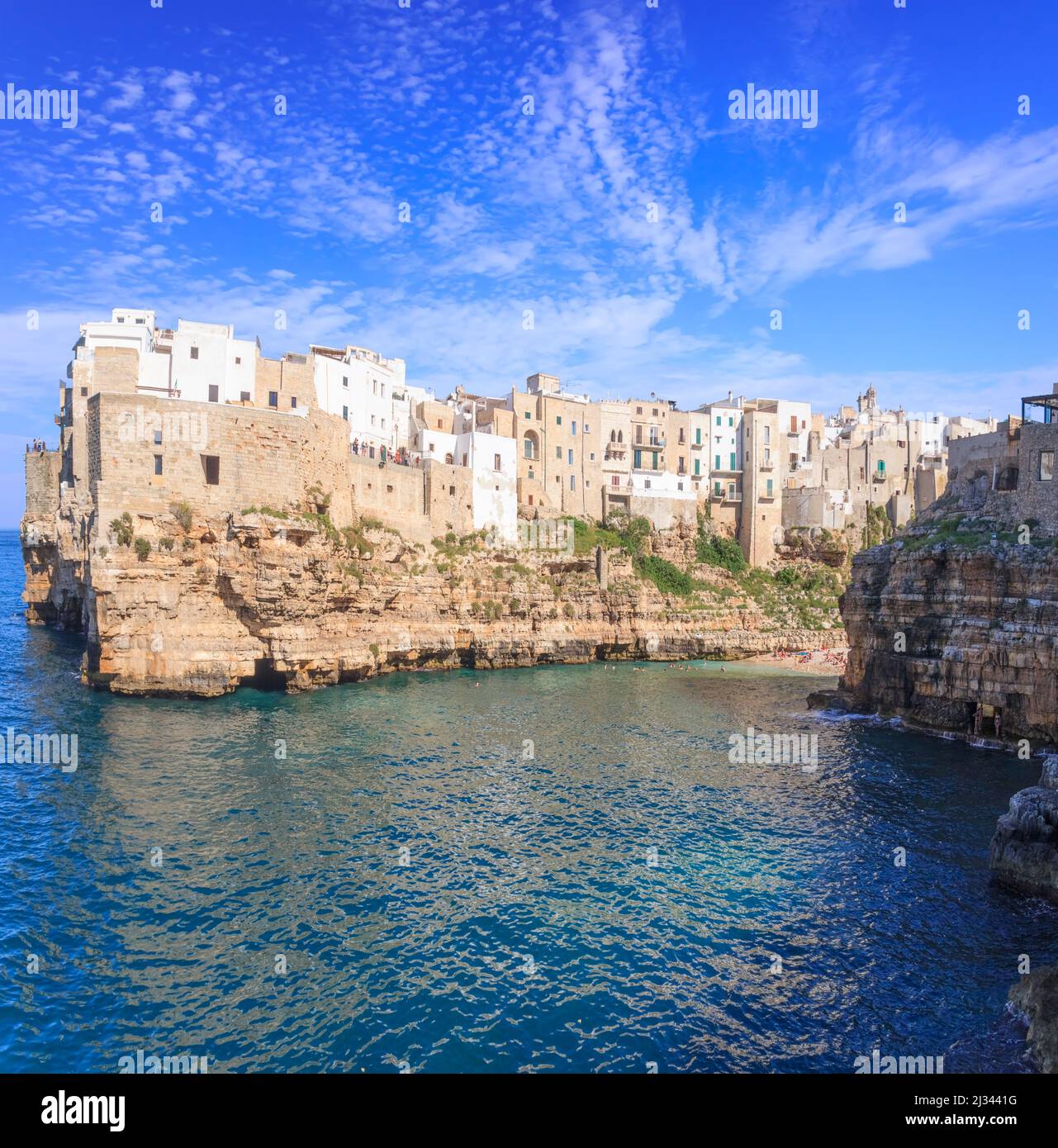Polignano a Mare: Cala Monachile Beach in Italy (Apulia). It is located ...