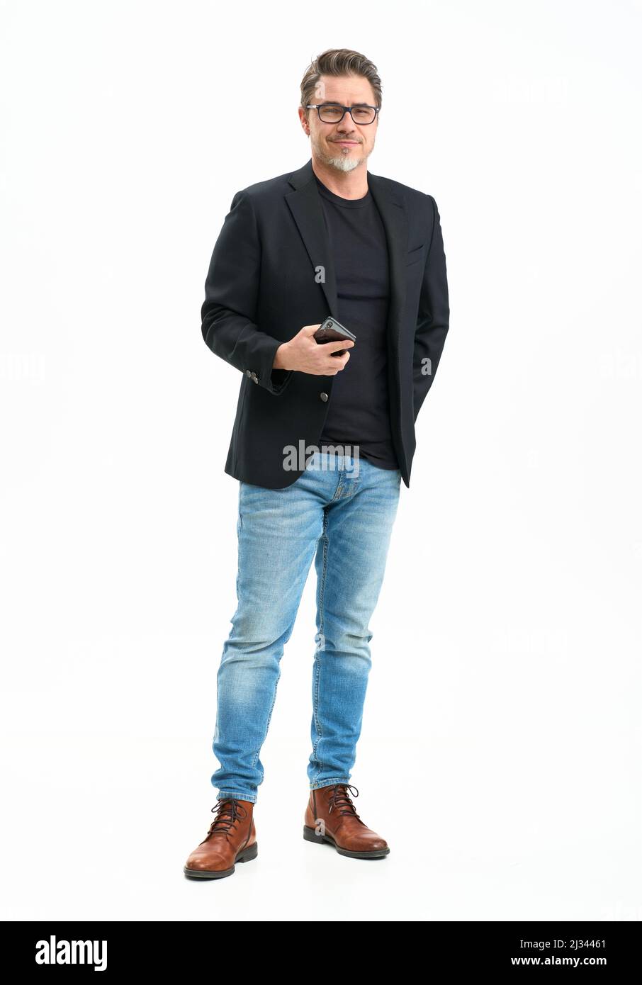 Full size portrait positive Cut Out Stock Images & Pictures - Alamy