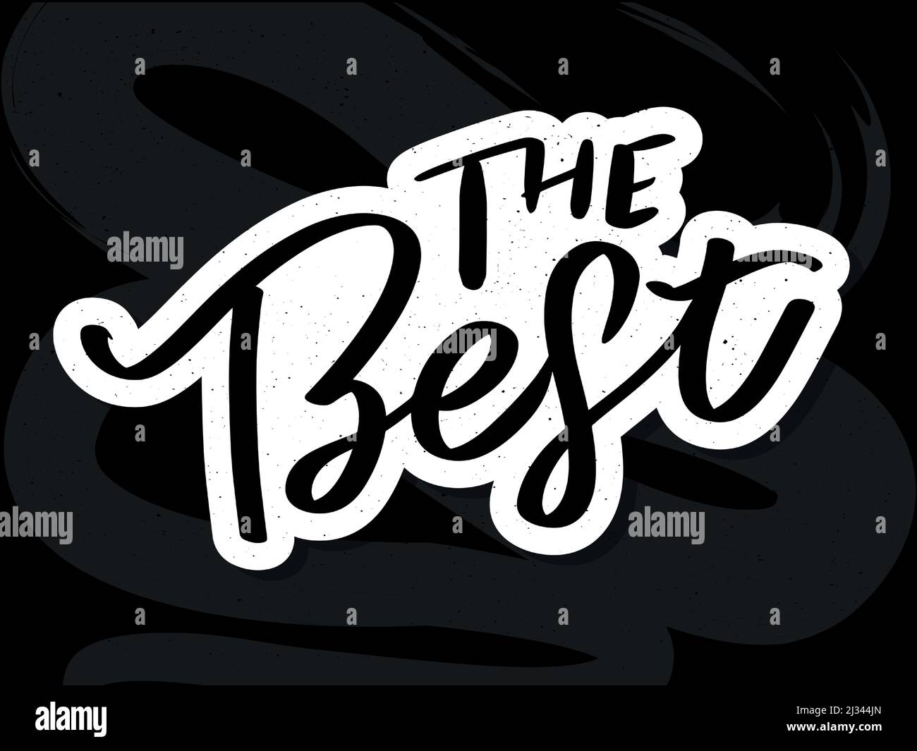 Hand drawn lettering card with heart. The inscription: Best choice ...