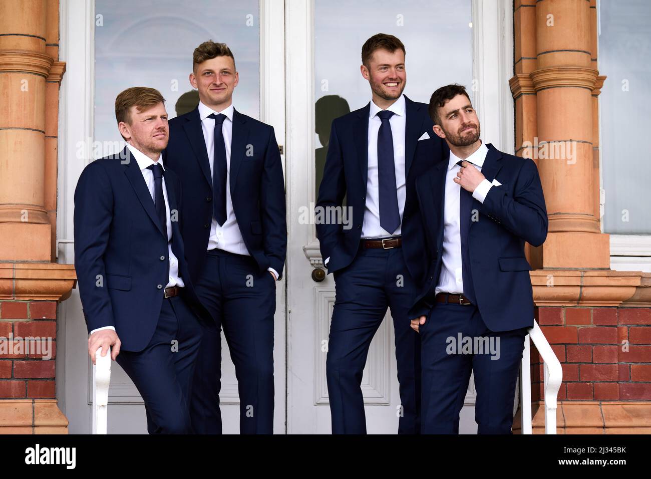 l-r; Middlesex's Sam Robson, Luke Hollman, Tom Helm and Stephen ...