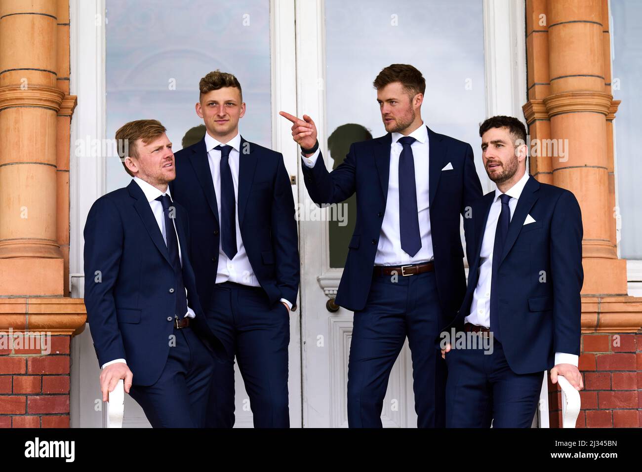 l-r; Middlesex's Sam Robson, Luke Hollman, Tom Helm and Stephen ...
