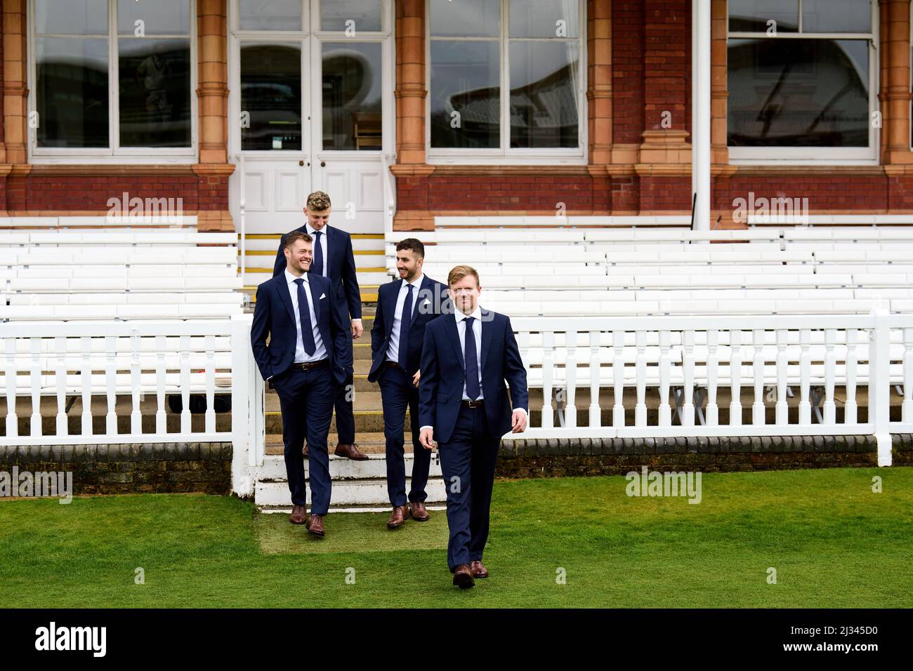 l-r; Middlesex's Tom Helm, Luke Hollman, Stephen Eskinazi and Sam ...