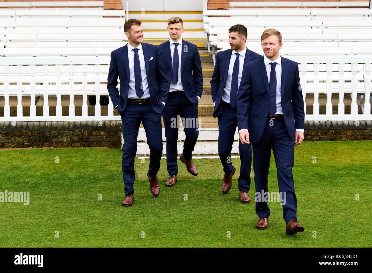 l-r; Middlesex's Tom Helm, Luke Hollman, Stephen Eskinazi and Sam ...