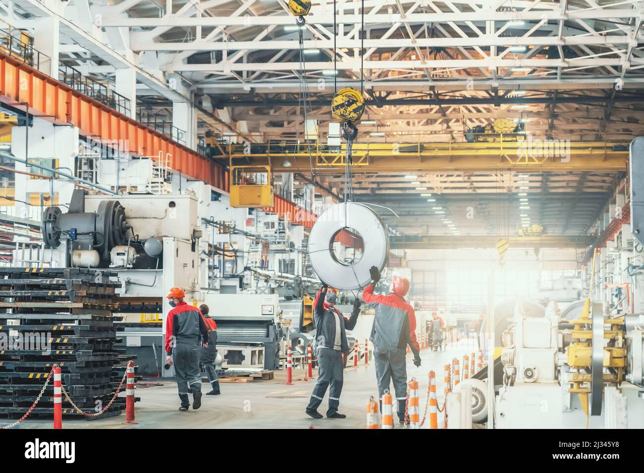 In the manufacturing industry for the assembling of heavy equipment hi ...