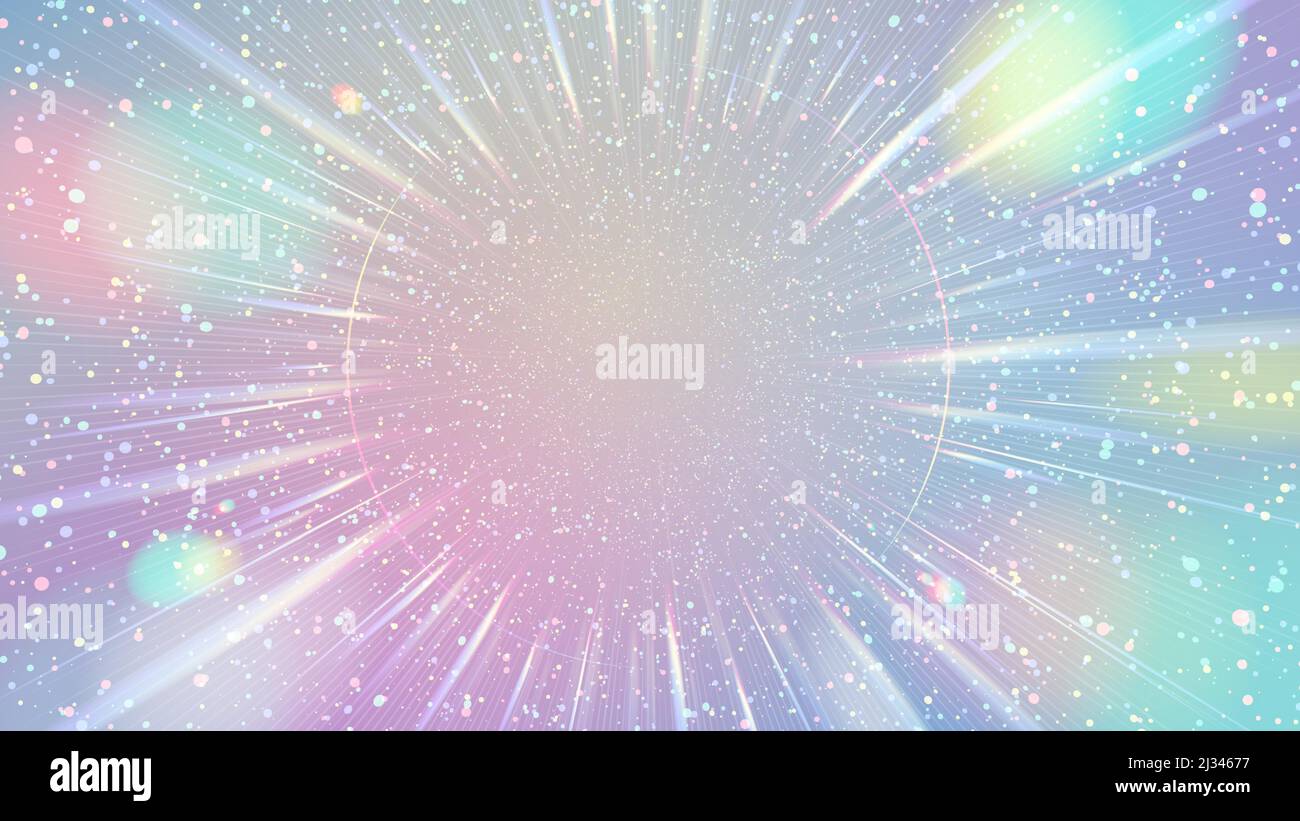 Hologram color light radiation background. Vector data that is easy to ...