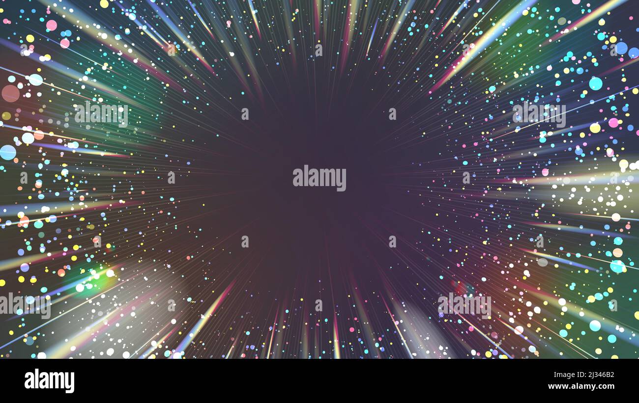 Radiation background with light balls. Vector data that is easy to edit ...