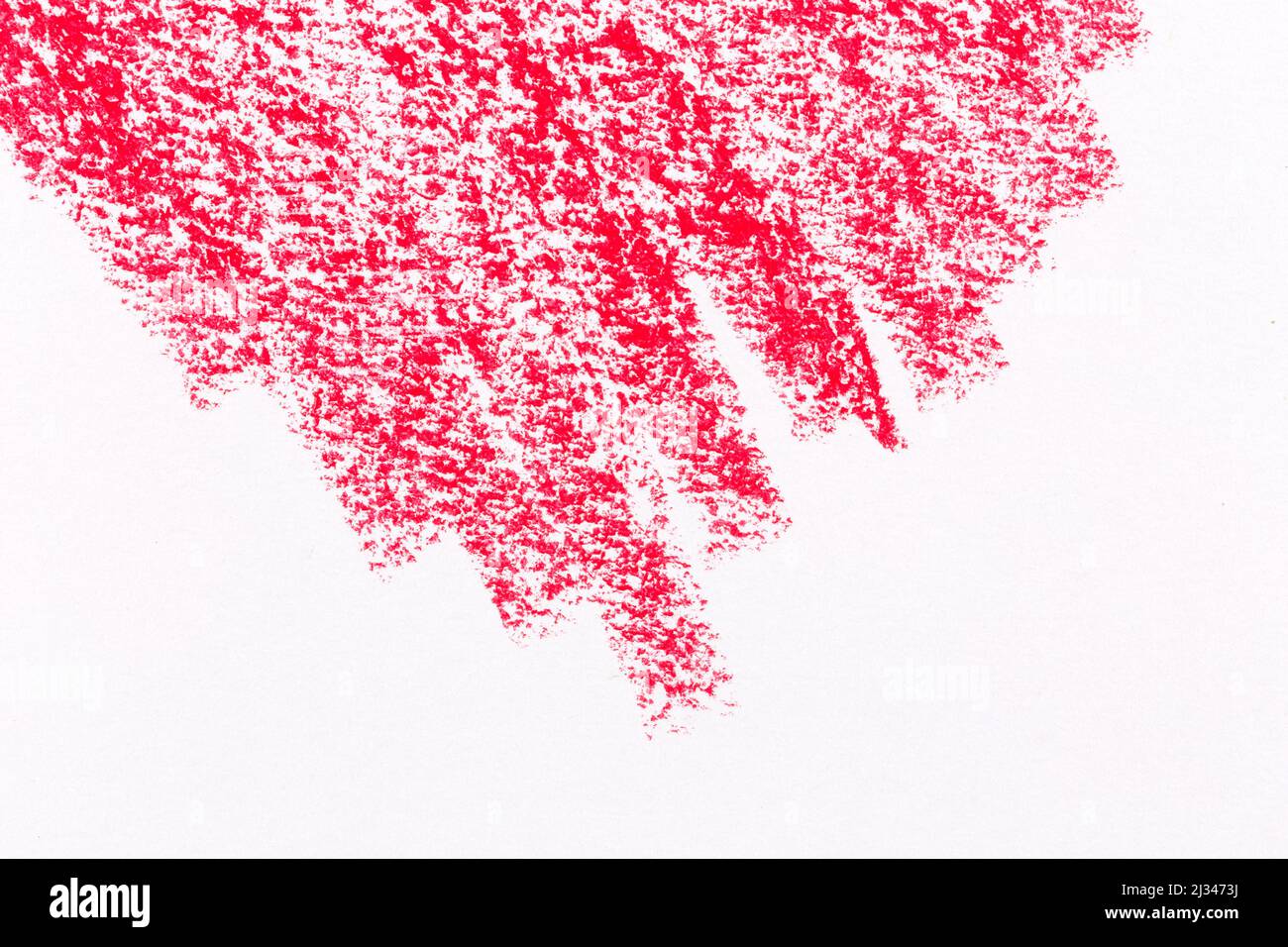 Red crayon draw on a white paper texture background Stock Photo - Alamy