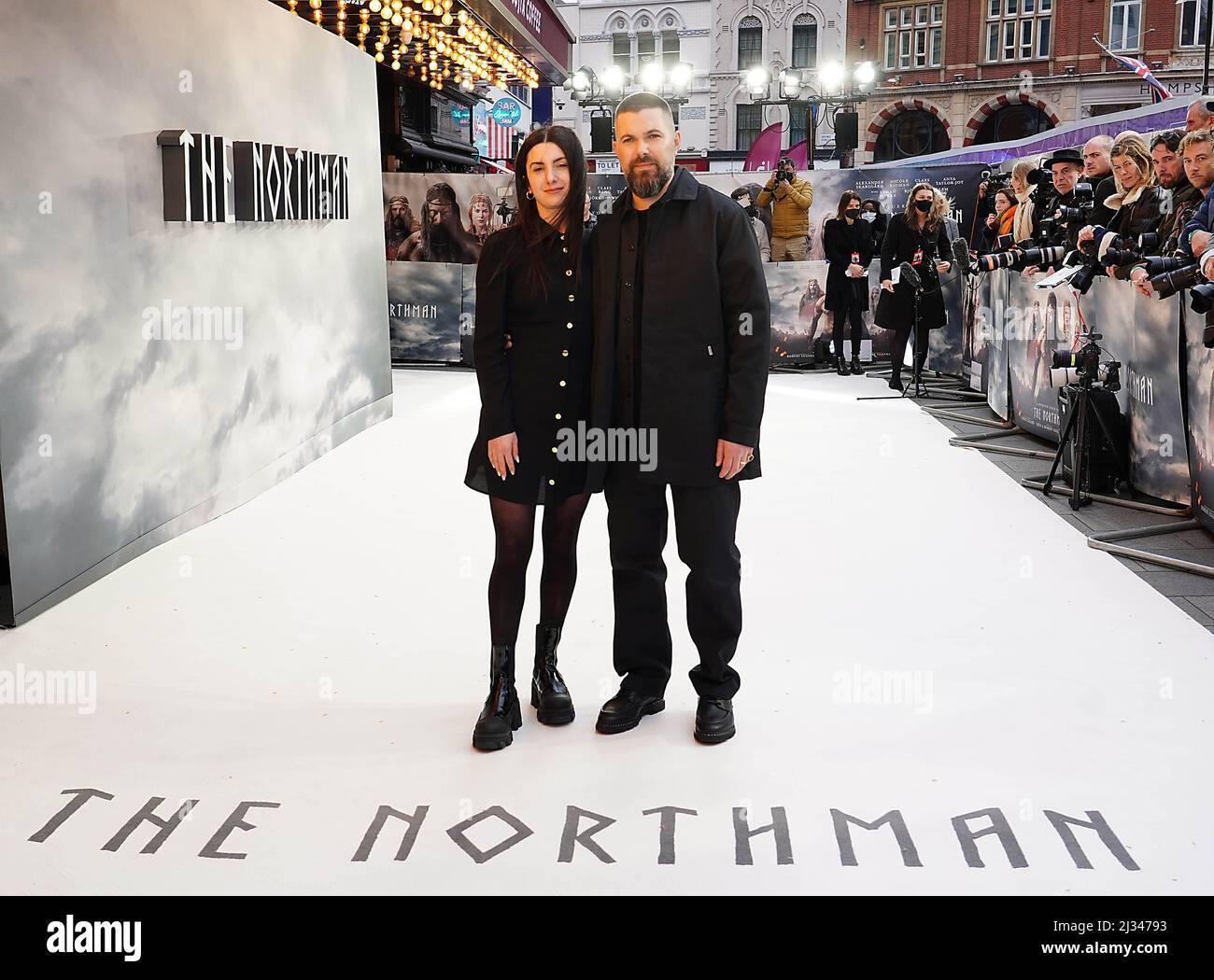 Robert Eggers with his wife Alexandra Shaker arrive for the special ...