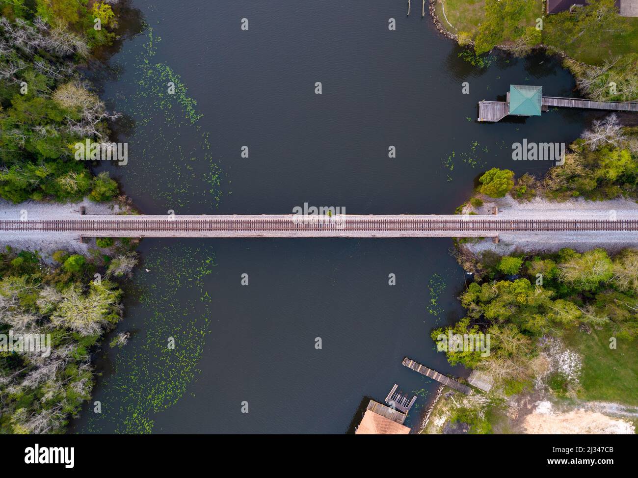 Railroad Tracks Over Water High Resolution Stock Photography and Images ...