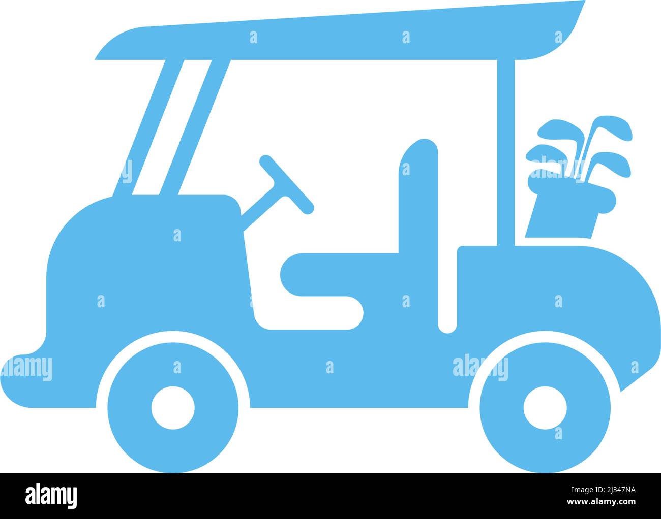 Golf cart icon design concept illustration template Stock Vector Image ...